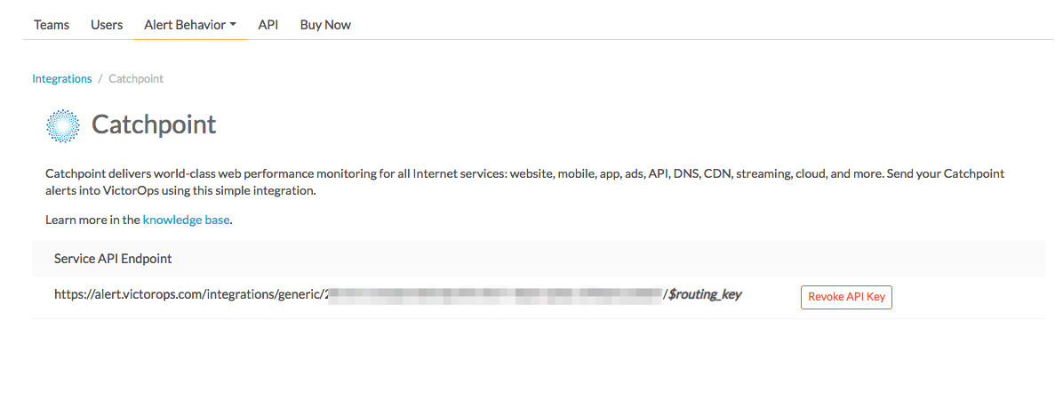 Catchpoint Integration Guide - VictorOps | Splunk On-Call Software