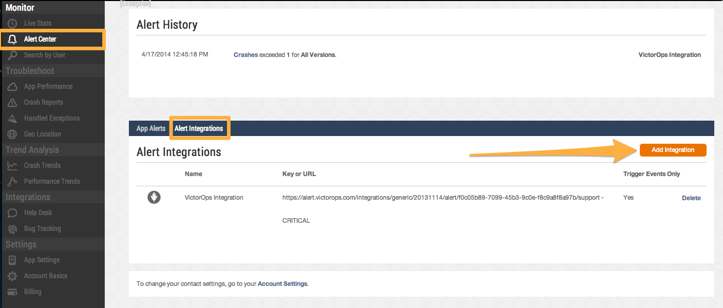 Apteligent Integration Guide - Splunk On-Call | Splunk On-Call Software