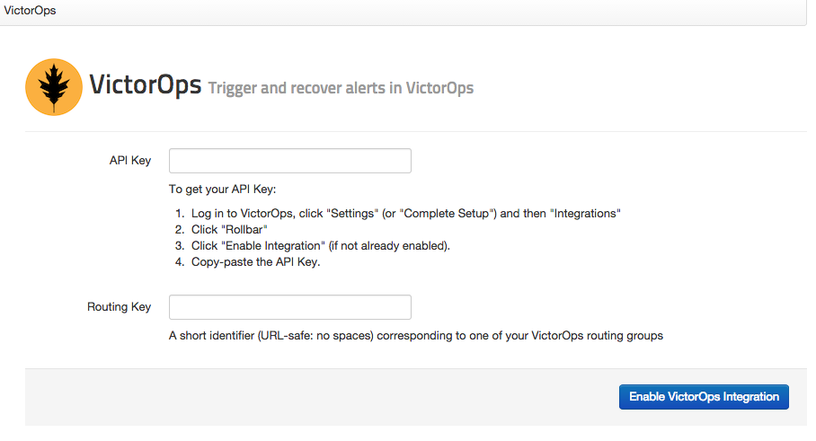 Rollbar Integration Guide - VictorOps | Splunk On-Call Software