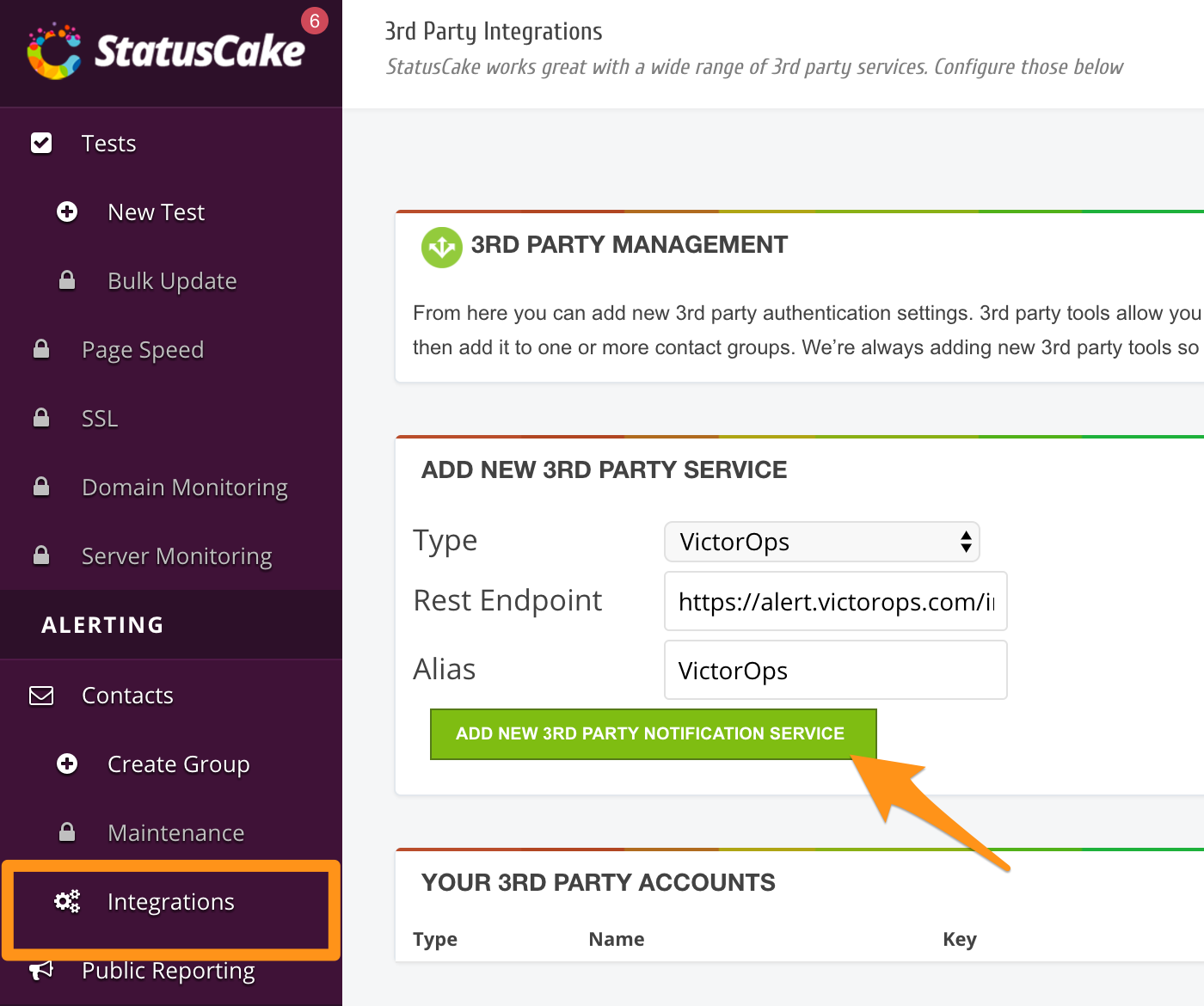 StatusCake Integration Guide - VictorOps | Splunk On-Call Software
