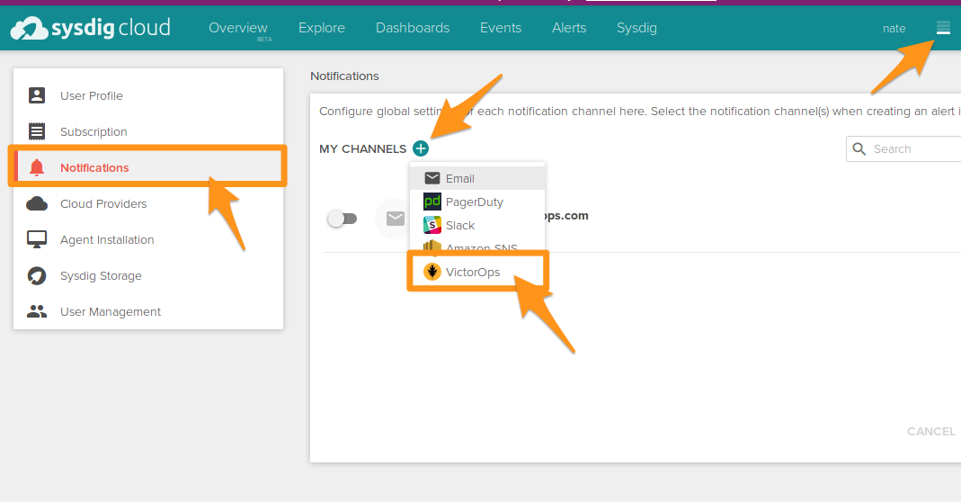 Sysdig Integration Guide - VictorOps | Splunk On-Call Software