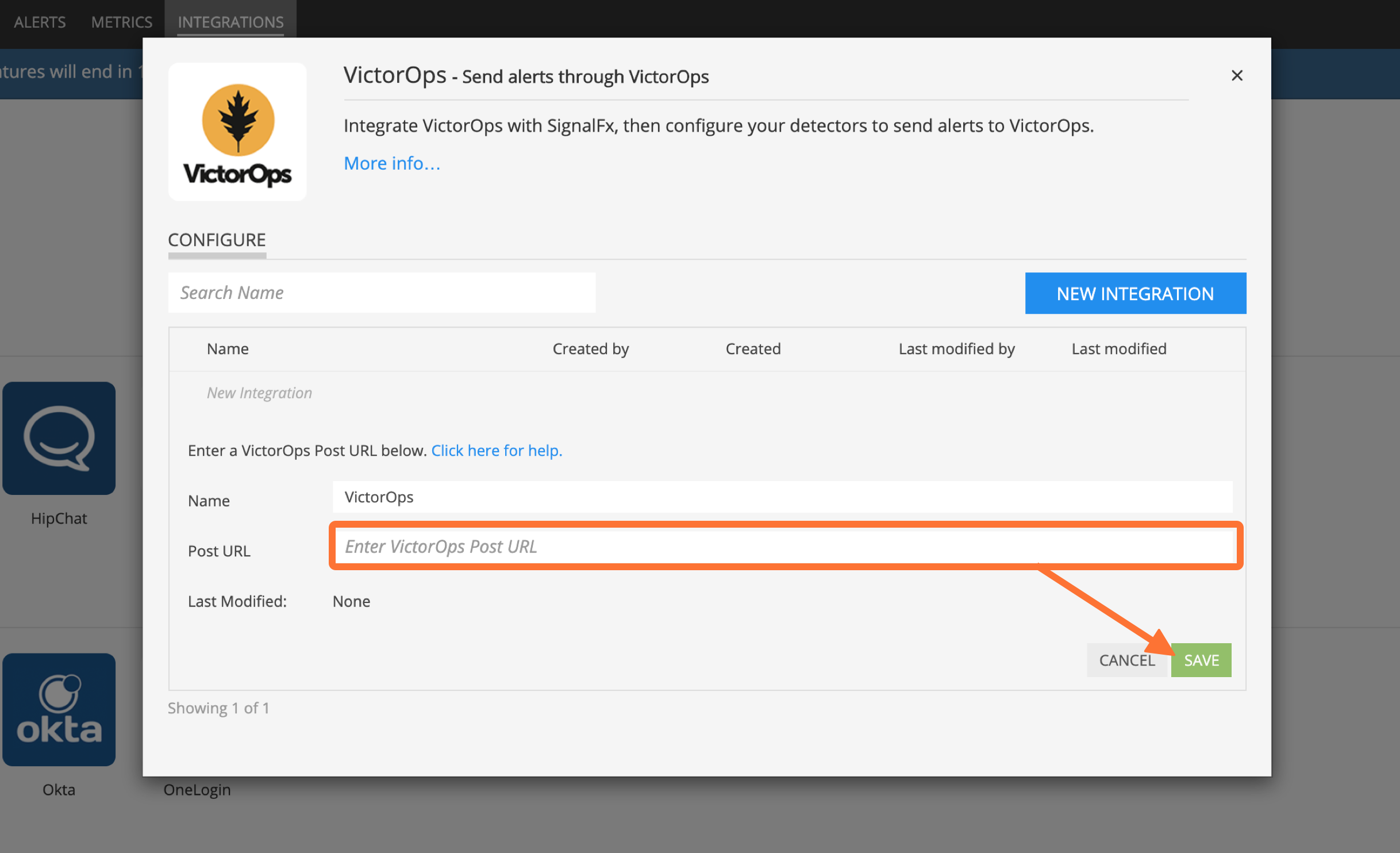 SignalFx Integration Guide - VictorOps | Splunk On-Call Software