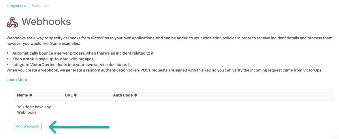 Escalation Webhooks | Splunk On-Call Software