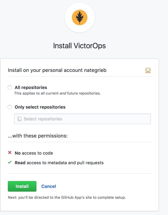 GitHub App Integration Guide | VictorOps Knowledge Base
