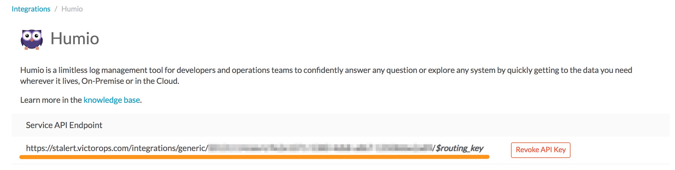 Humio Integration Guide | Splunk On-Call Software