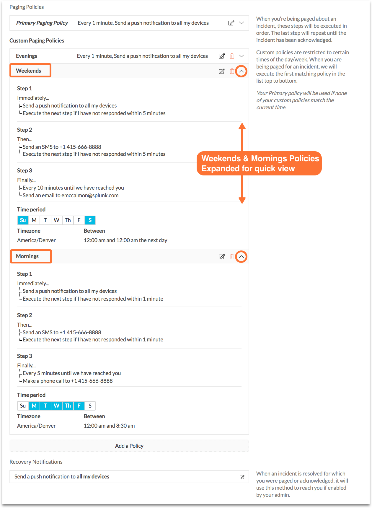 Custom Paging Policies (Time-Based) | Splunk On-Call Software Custom Paging Policies (Time-Based) | Splunk On-Call Software