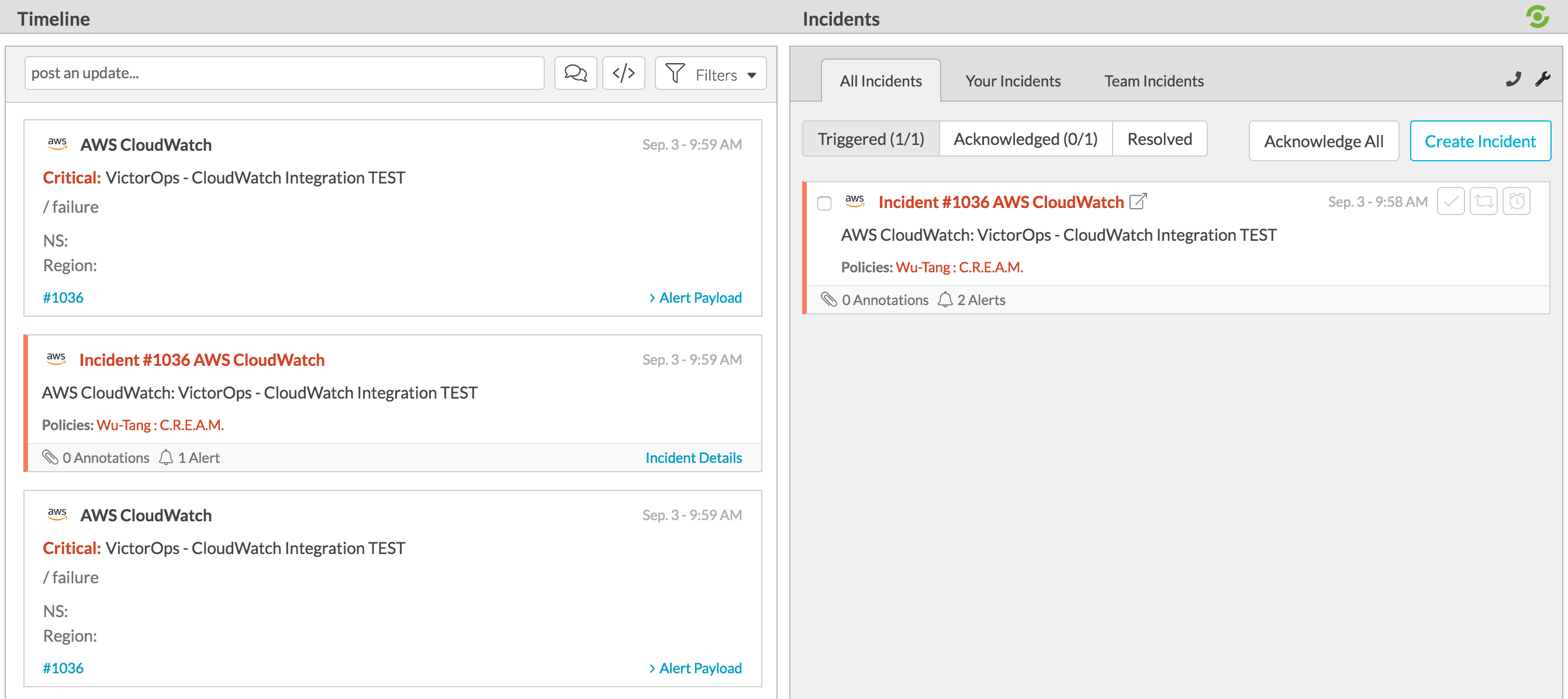 AWS Cloudwatch Integration Guide | VictorOps Knowledge Base