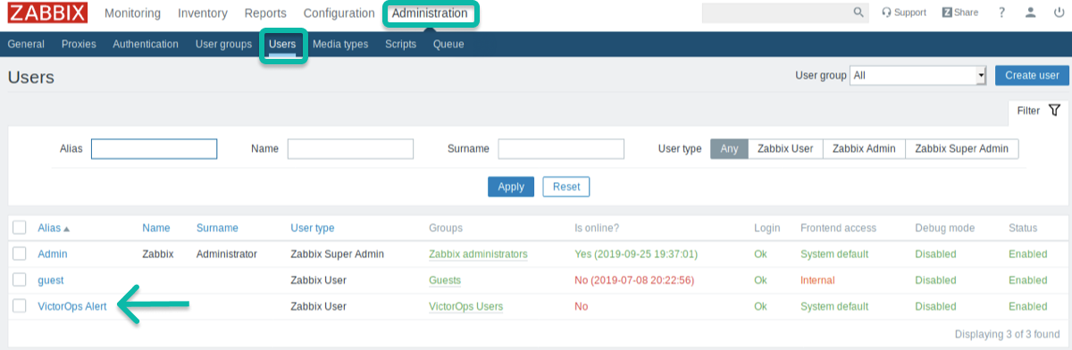 Zabbix Integration Guide - VictorOps | Splunk On-Call Software