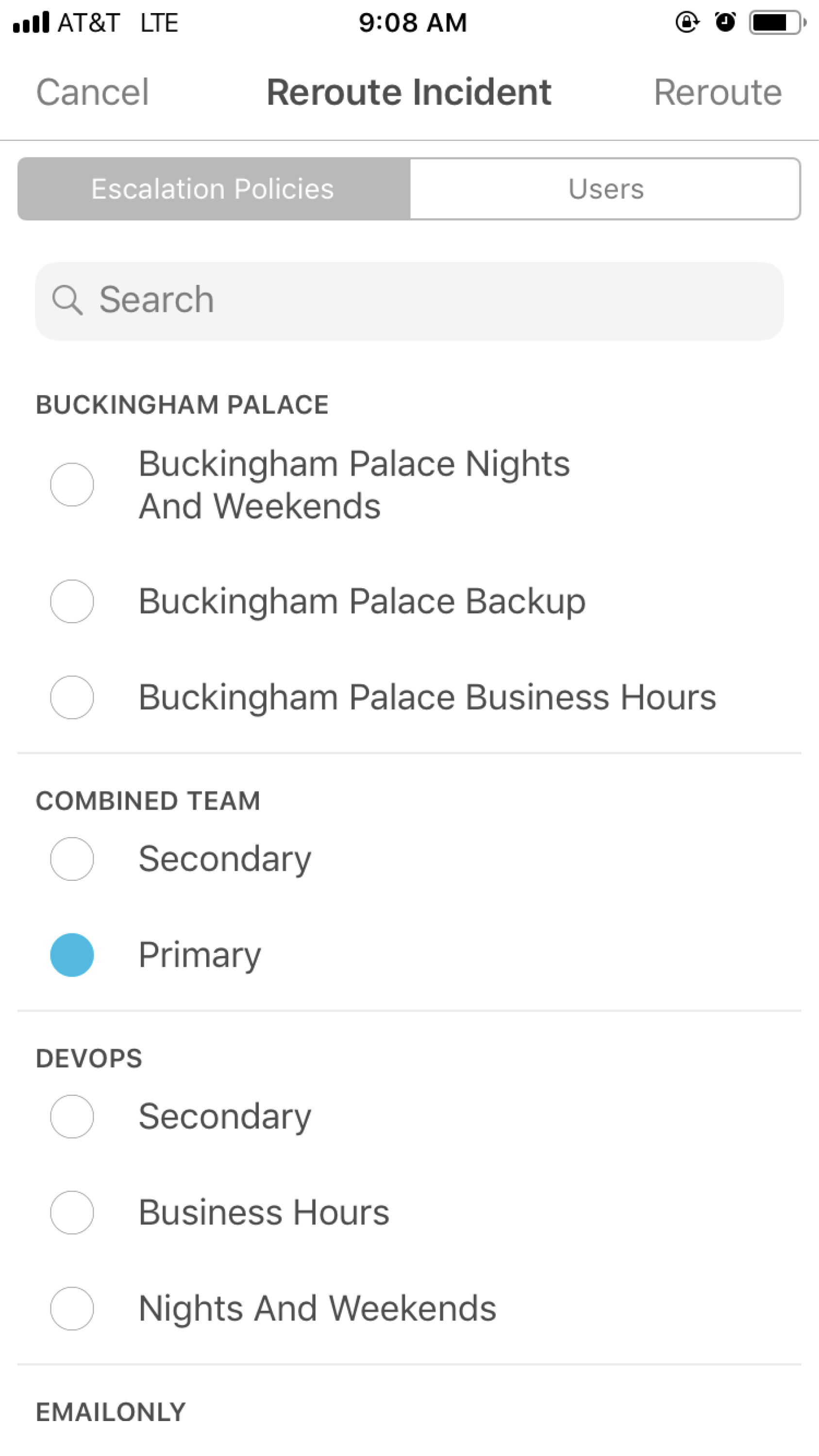 Reroute an Incident | Splunk On-Call Software