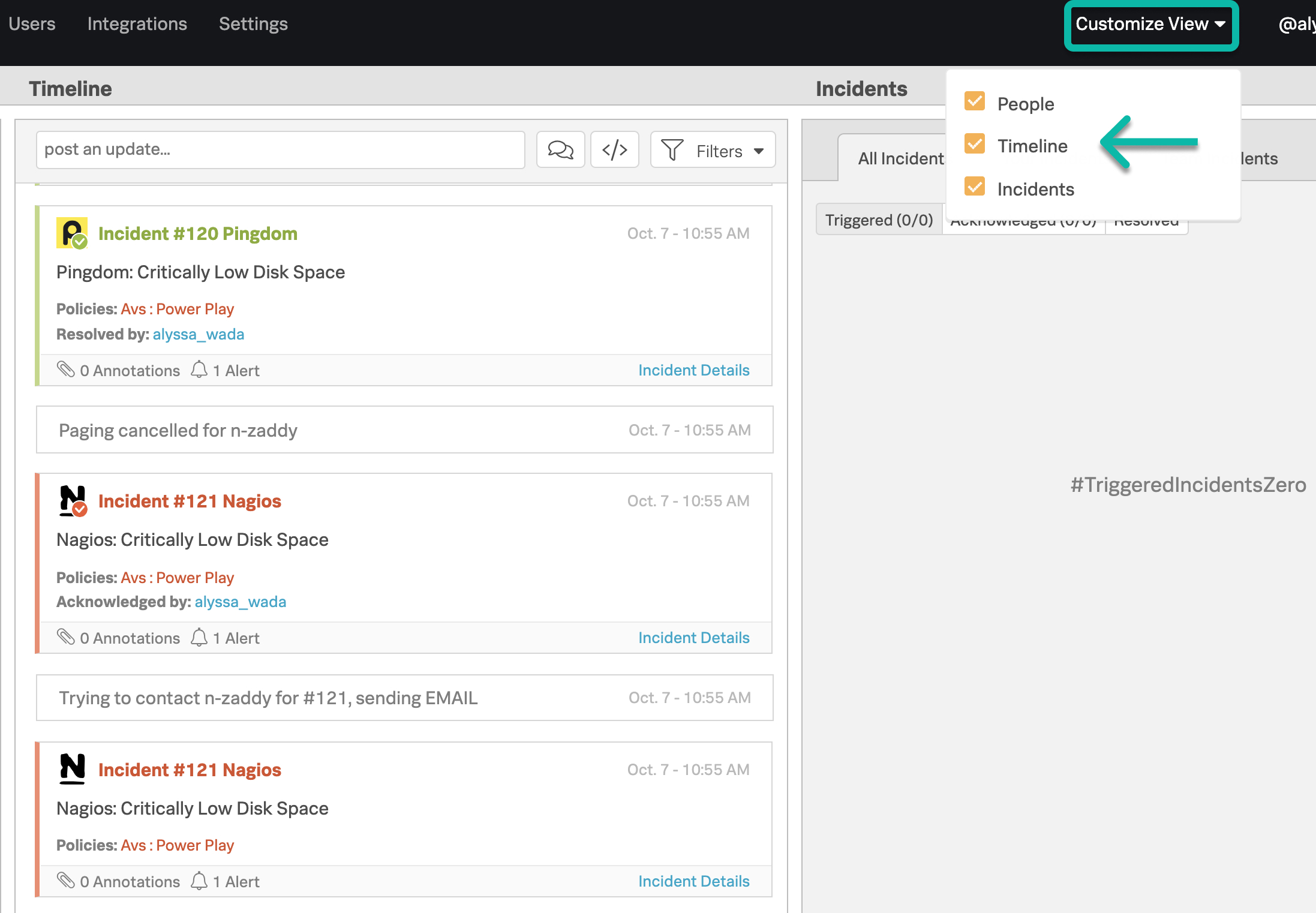 Timeline | Splunk On-Call Software