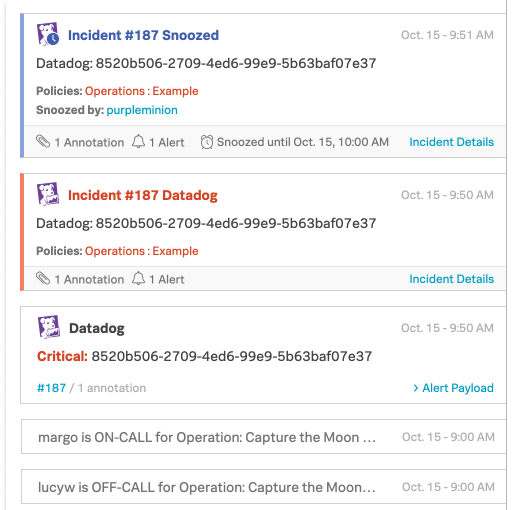 Snooze | Splunk On-Call Software