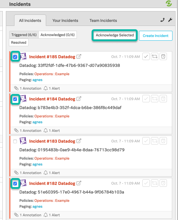 Incident Pane | Splunk On-Call Software