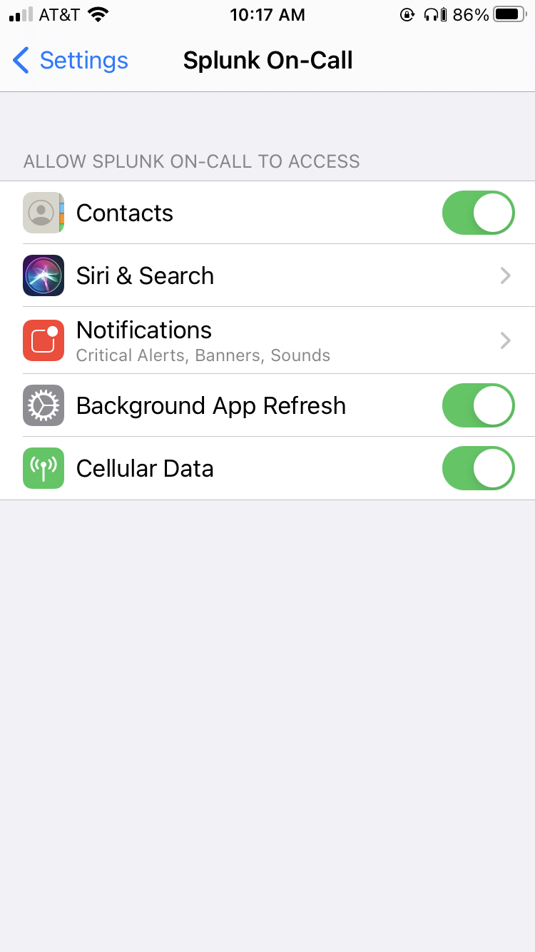 Splunk On-Call iOS Application | Splunk On-Call Software