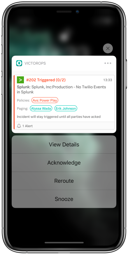 Splunk On-Call iOS Application | Splunk On-Call Software